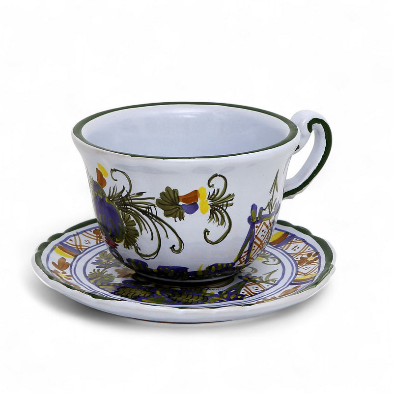 home products faenza carnation coffee tea cup and saucer