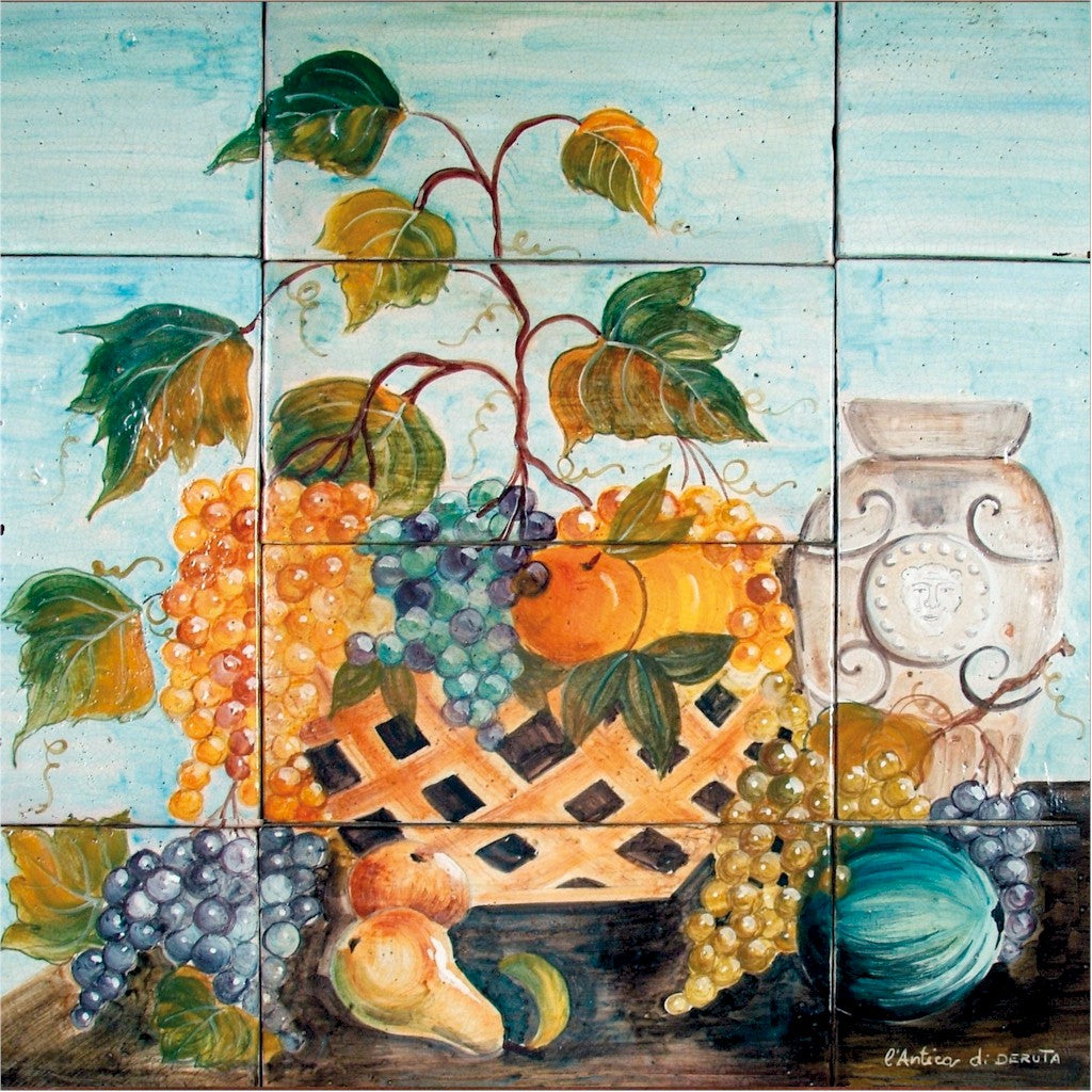 ANTICA DERUTA: WALL PANEL BACKSPLASH FRUIT - Artistica.com