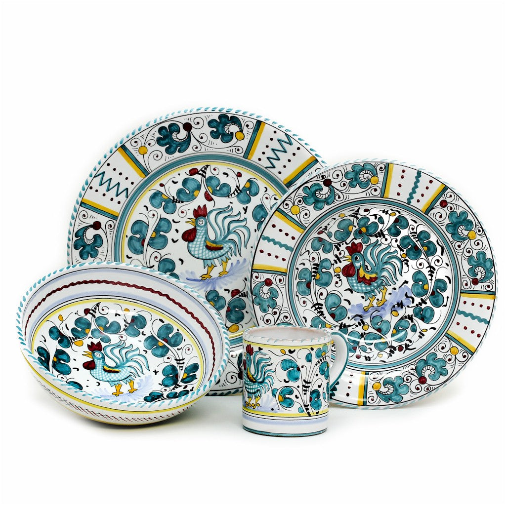 Rooster Design Dinnerware